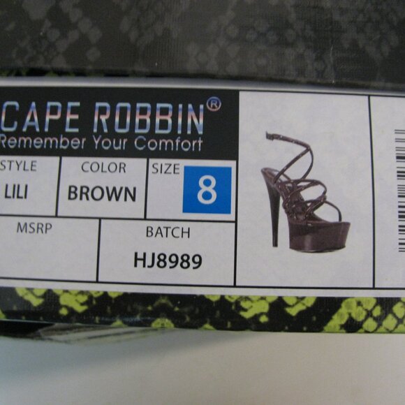 Cape Robbin | Shoes | Cape Robbin Stiletto Sandal Size 8 New In Box 75 ...